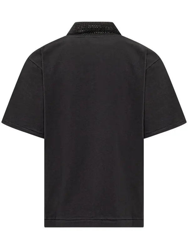 ATOMO FACTORY Mini Polo Shirt With Pocket And Decorative Insert