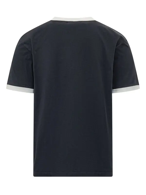 Drole De Monsieur Slogan Tee Perfect For Fall - Navy