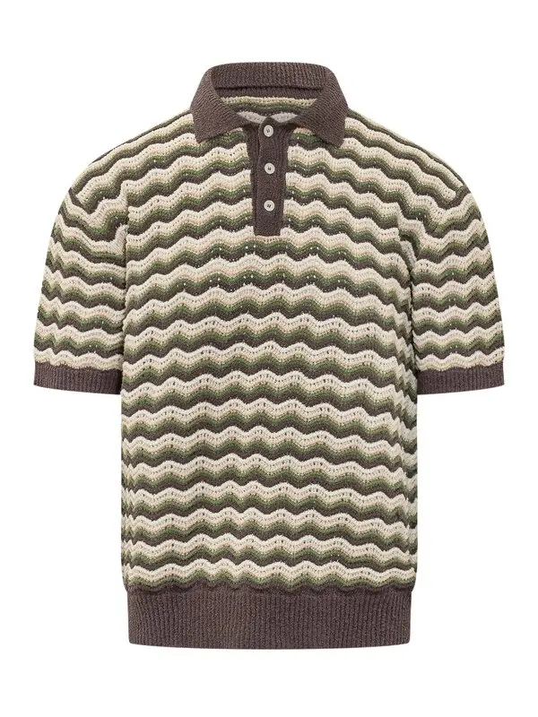 ATOMO FACTORY Luxurious Mini Polo With Classic Collar And Buttons - 704