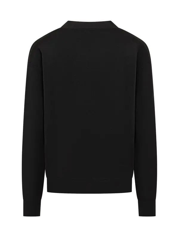 Drole De Monsieur Cardigan With Embroidered Detailing - Black
