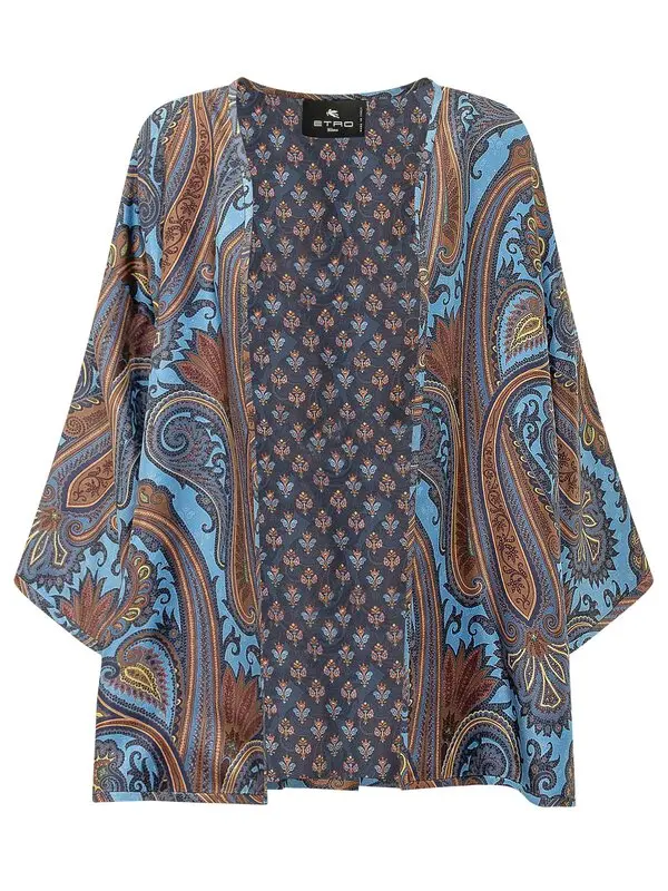 Etro Knit Poncho - Bluette