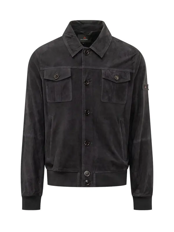 Peuterey Lightweight Leather Bomber Jacket - 215