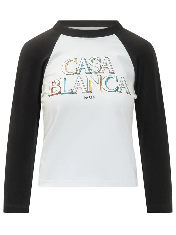 Casablanca Cotton Baseball Tee