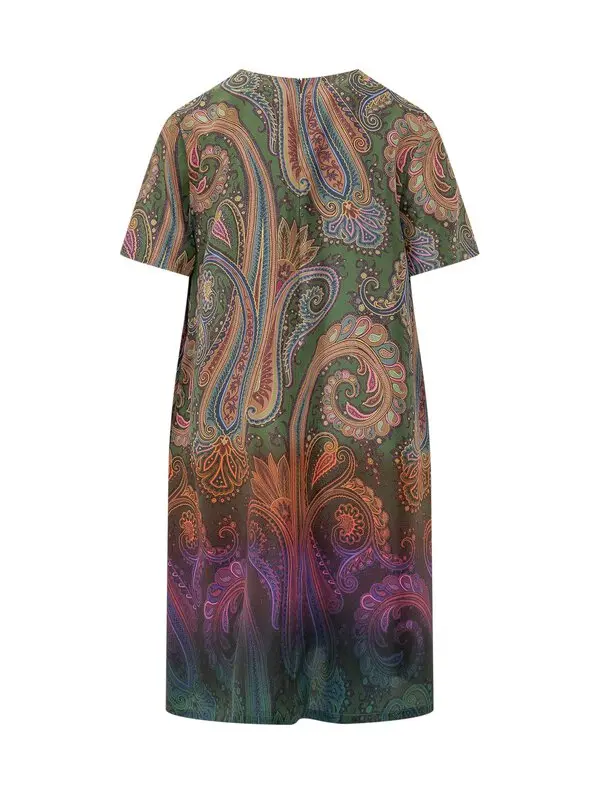 Etro Elegant Etched Pattern Gown - Blu Fan