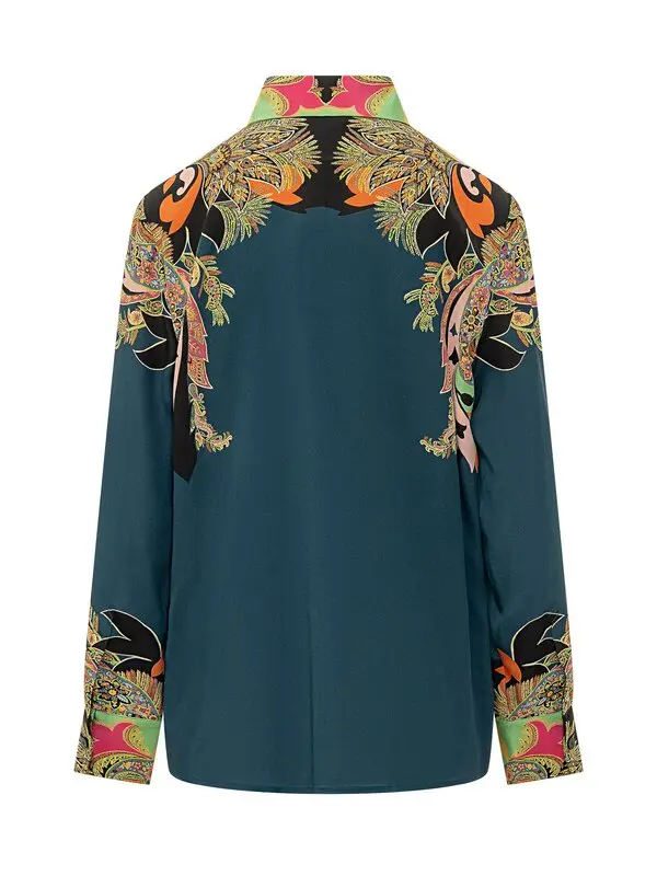 Etro Stylish Button-up Shirt With Unique Collar Design