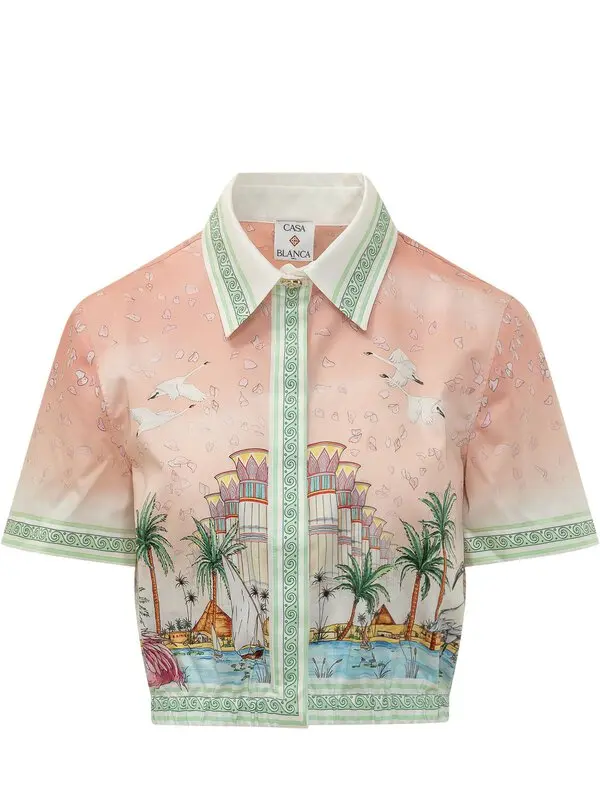 Casablanca Embroidered Button-up Shirt