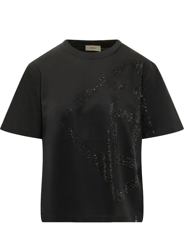 Herno Strass-embellished T-shirt - Black