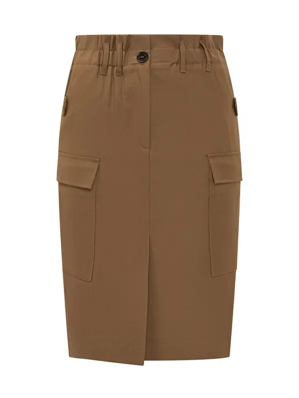 IRO PARIS Cargo Mini Skirt - Camel Natural