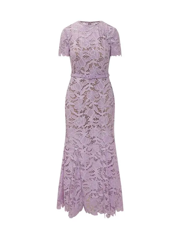 SELF-PORTRAIT Chic Midi Dress - Lilac