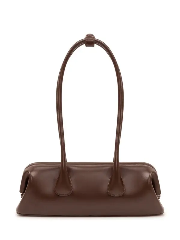 OSOI Mini Sculpted Leather Shoulder Bag - Choco Brown