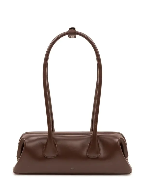 OSOI Sculpted Leather Shoulder Bag - Choco Brown