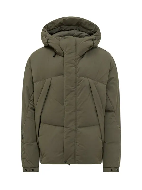 JG1 Hooded Puff Down Jacket - Army