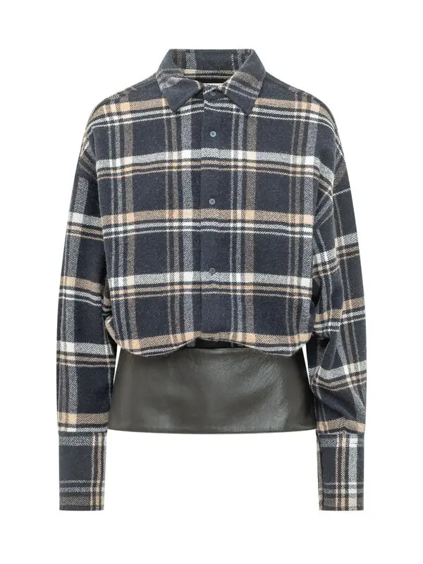 DARKPARK Barbara Cashmere Shirt - Blue/beige/white