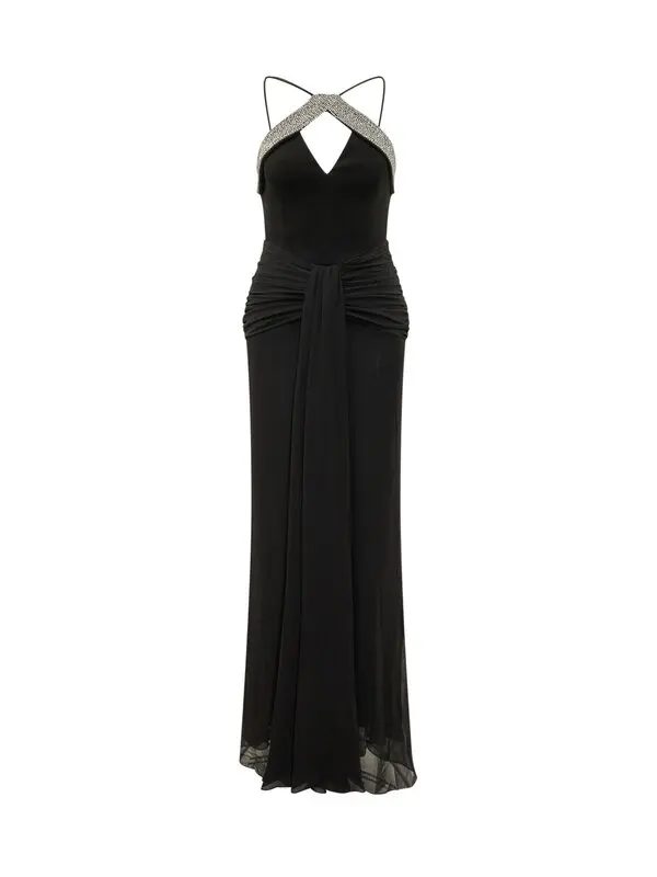 Rebecca Vallance Chic Suit Jumpsuit With V-neckline - Black