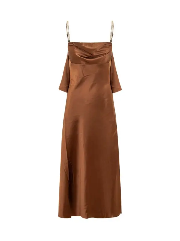 Rebecca Vallance Phoenix Rose Midi Dress - Bronze