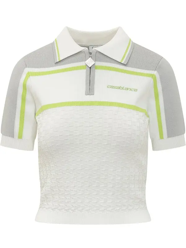 Casablanca Tennis Polo Shirt - Bianco