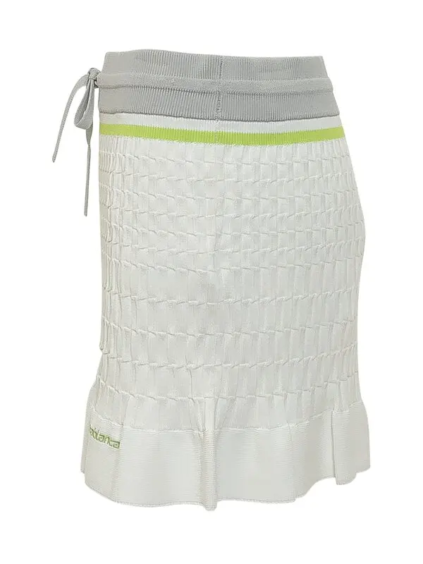 Casablanca Tennis Midi Skirt - Bianco