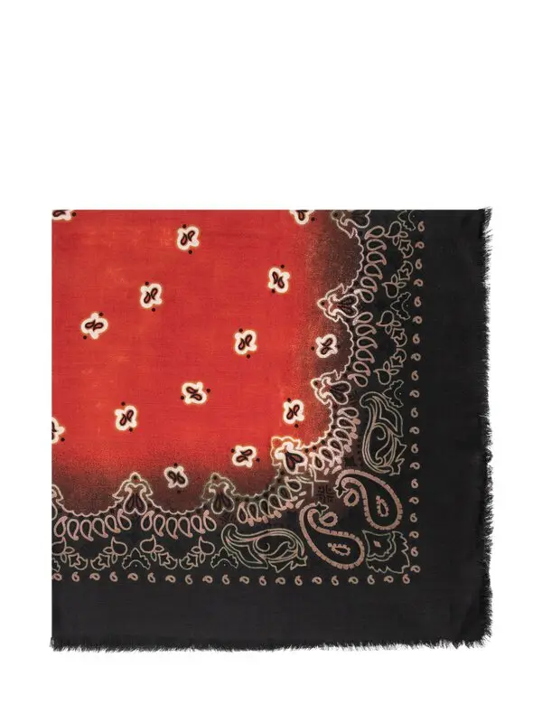 Destin Jil Hand Quadra 140 Wool Scarf - Bosco/terra
