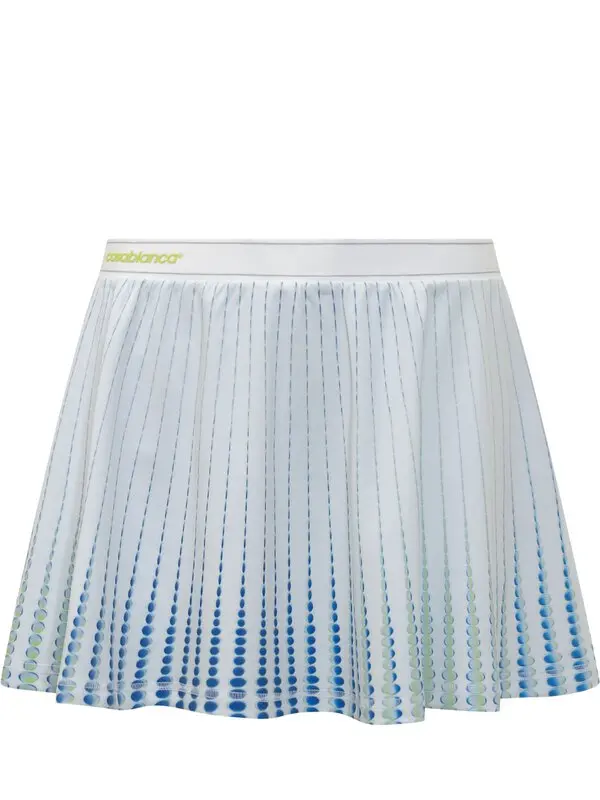 Casablanca Racer Mini Skirt - Bianco