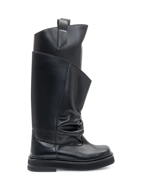 Attico Asymmetrical High Heeled Boots