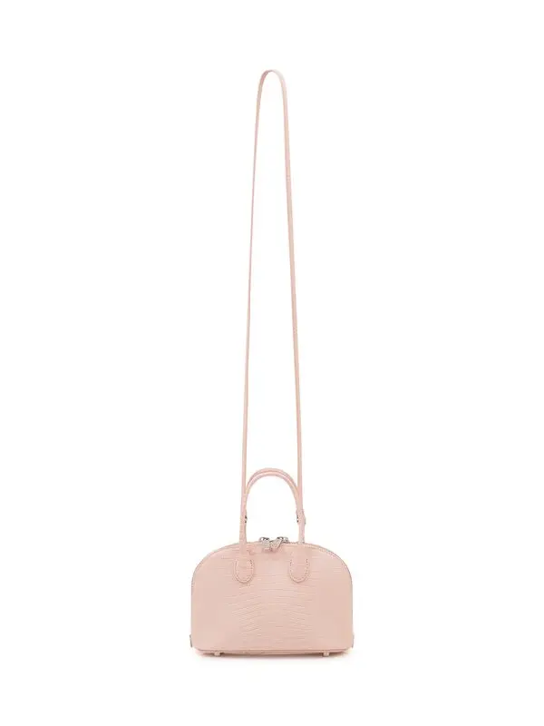 SELF-PORTRAIT Lizard Toast Mini Handbag