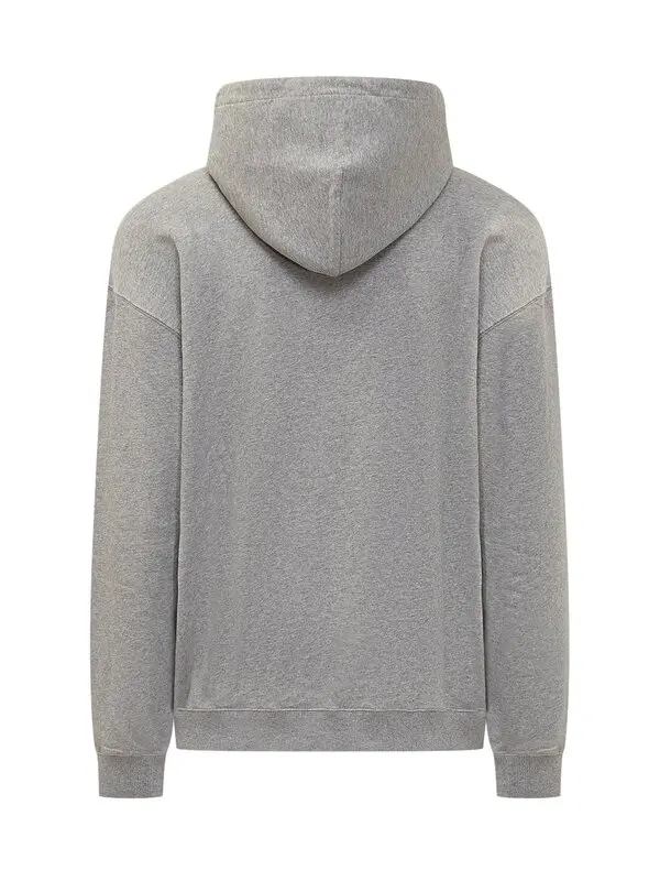 MARCELO BURLON COUNTY OF MILAN Bandana Hoodie Sweatshirt - Grey Melange