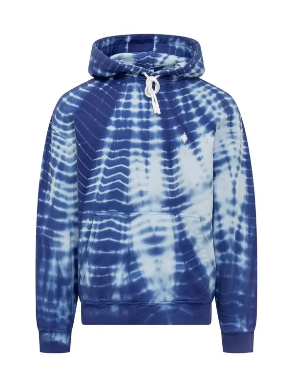 MARCELO BURLON COUNTY OF MILAN Soundwaves Mini Sweatshirt - Blue White