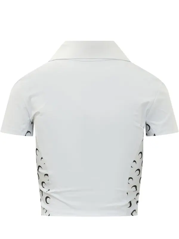 MARINE SERRE Tennis Ss Polo Top