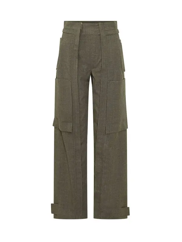 DARKPARK Adriana Linen-blend Cargo Pants