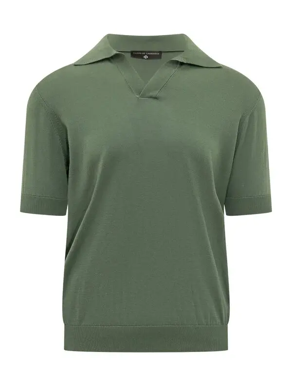 FILIPPO DE LAURENTIIS Mini Polo Short Sleeve For Summer 2025