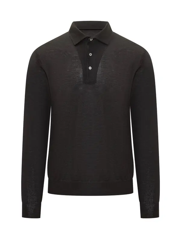 FILIPPO DE LAURENTIIS Luxury Wool Polo For The Modern Wardrobe