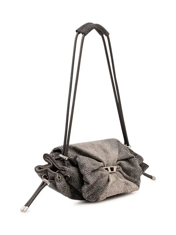 DIESEL® Scrunch-detail Shoulder Bag - Nero