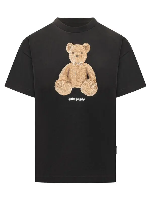 Palm Angels Bear Graphic T-shirt - Black Brown
