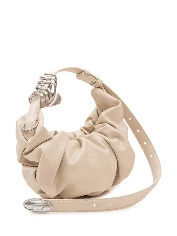 DIESEL® Grab-d Small Hobo Shoulder Handbag - Bianco