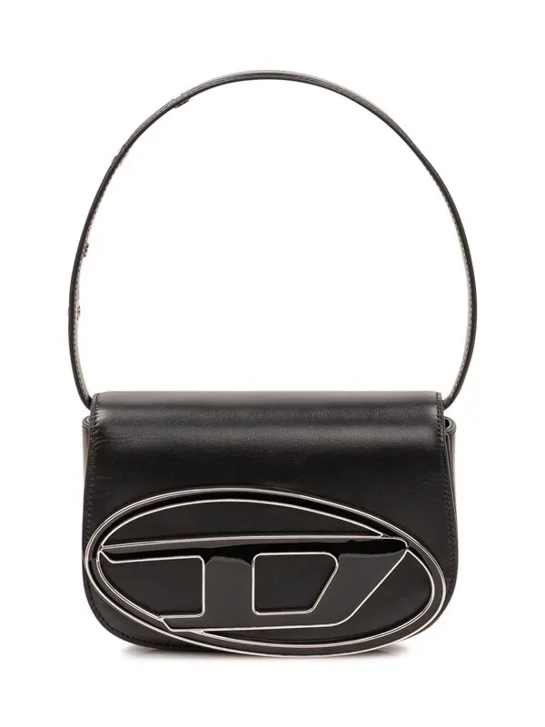 DIESEL® 1dr Shoulder Handbag With Logo - Nero
