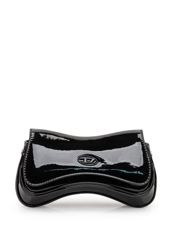 DIESEL® Leather Clutch Bag - Nero