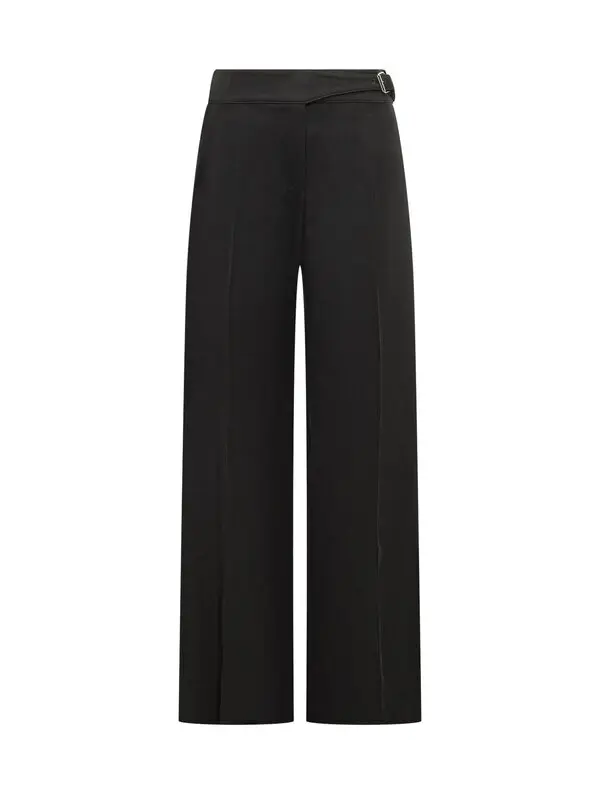Sportmax Elegant Wide-leg Trousers - Nero
