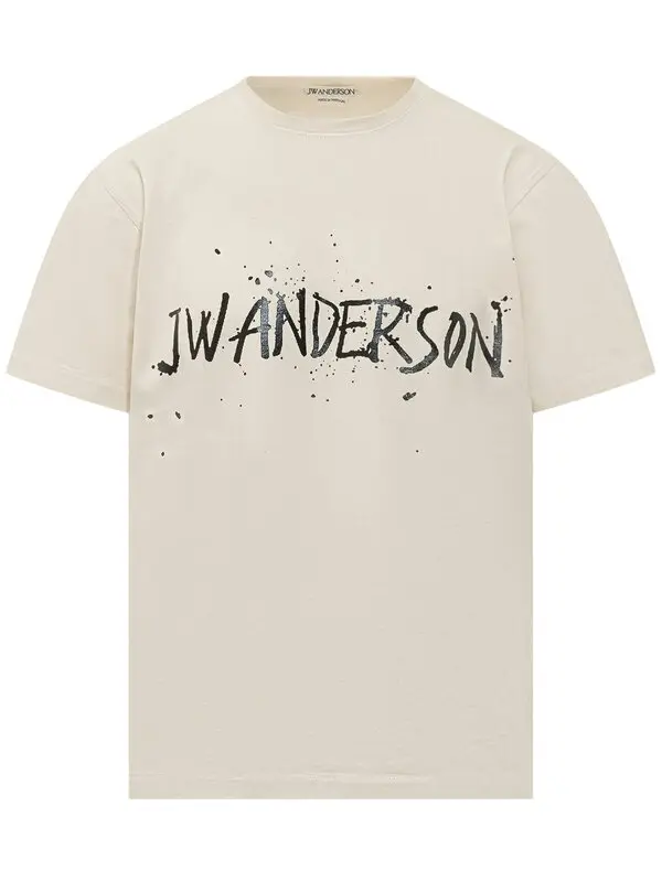 JW Anderson J. W. Anderson Classic T-shirt Circuther - Ecru Navy