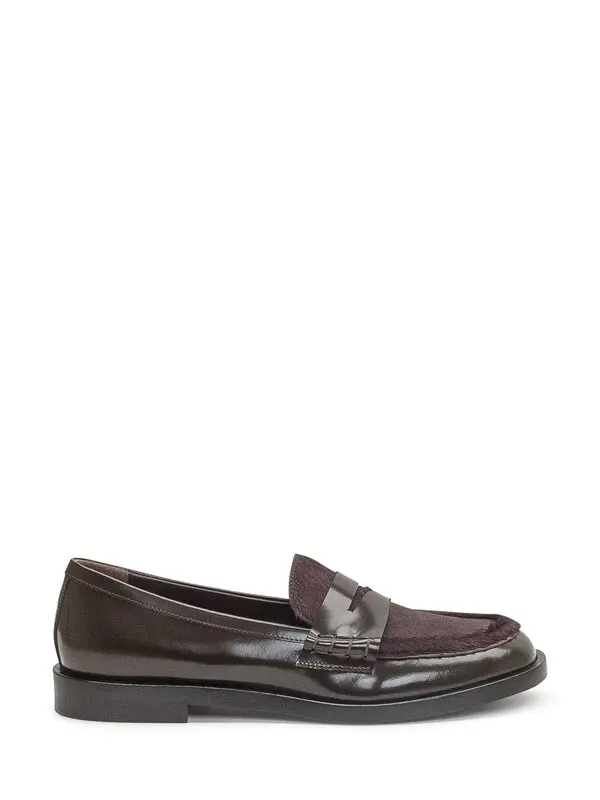 Roberto Festa Leather Moccasin Loafers - Moro