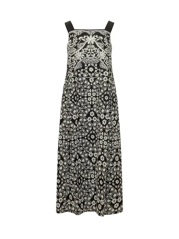 Max Mara Ornament All-over Linen Suit Set For Spring/summer 2026
