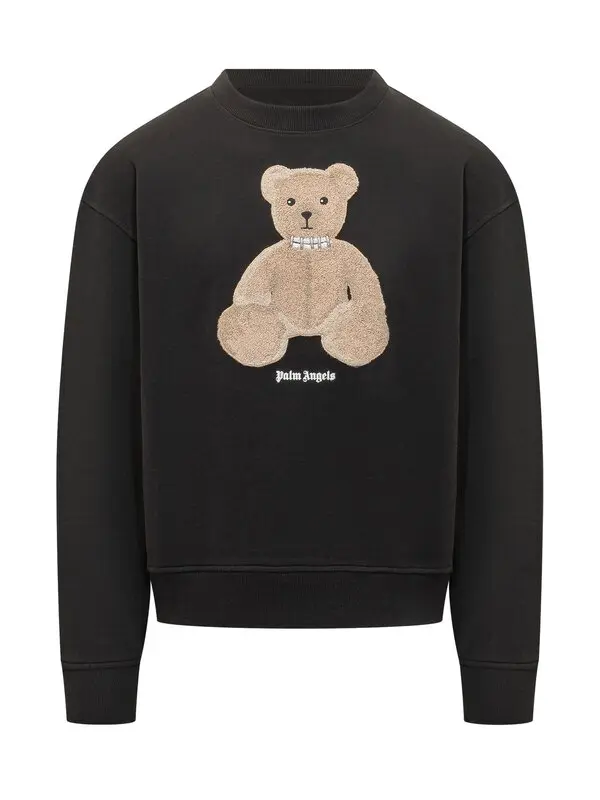 Palm Angels Iconic Design Mini Comfort Sweatshirt - Black Brown