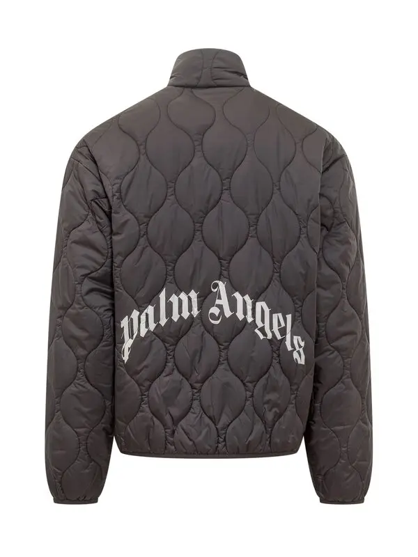 Palm Angels Curved Logo Down Jacket