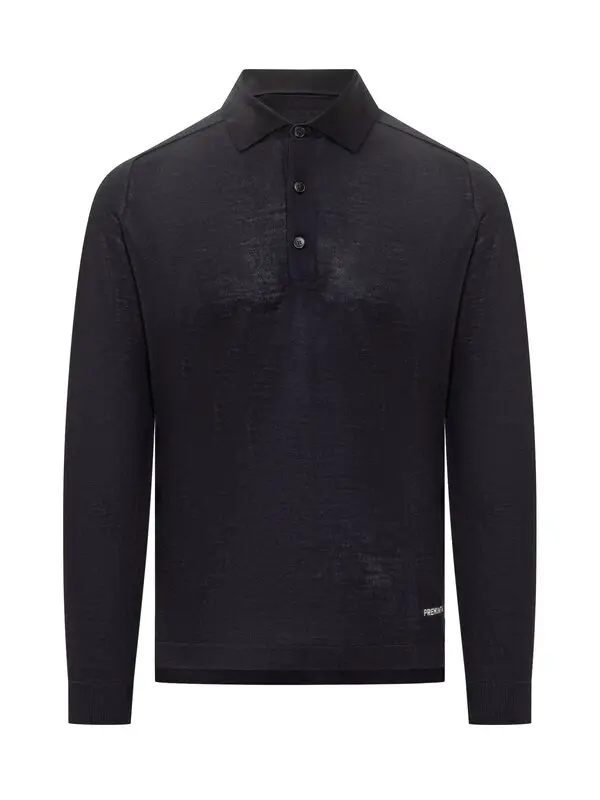 Premiata Merino Wool And Silk Blend Polo