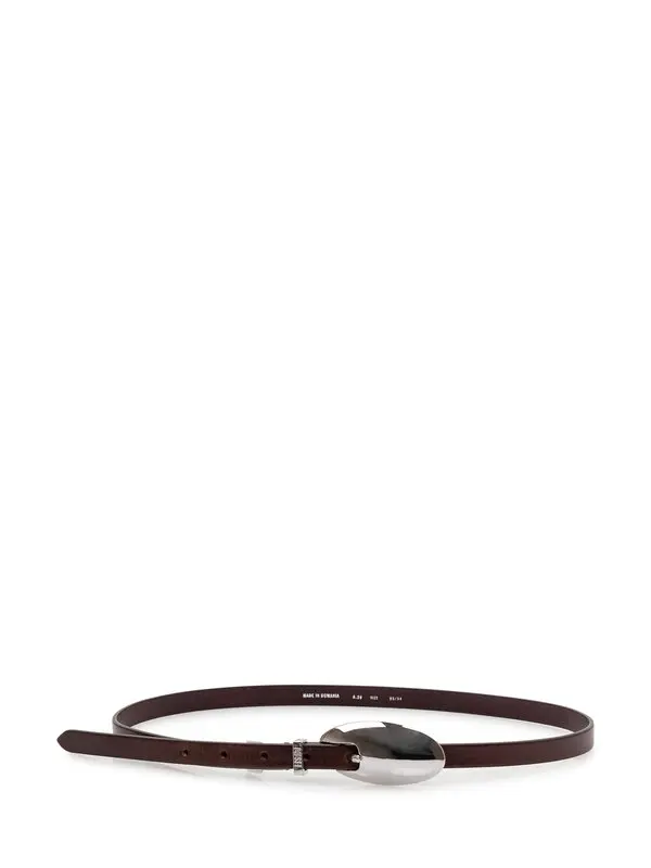 DIESEL® Sleek Mini Oval Buckle Belt