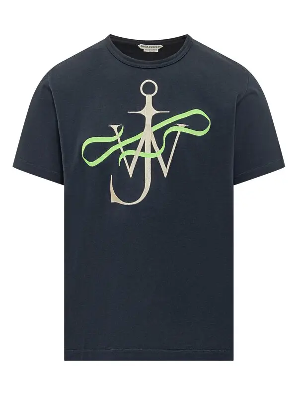 JW Anderson Ribbon Detail T-shirt - Navy