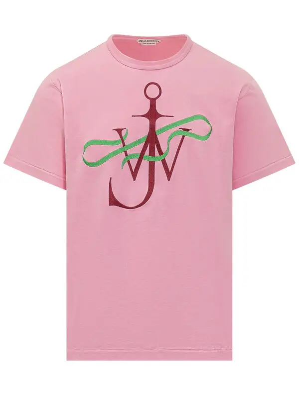 JW Anderson Ribbon Detail T-shirt - Pink
