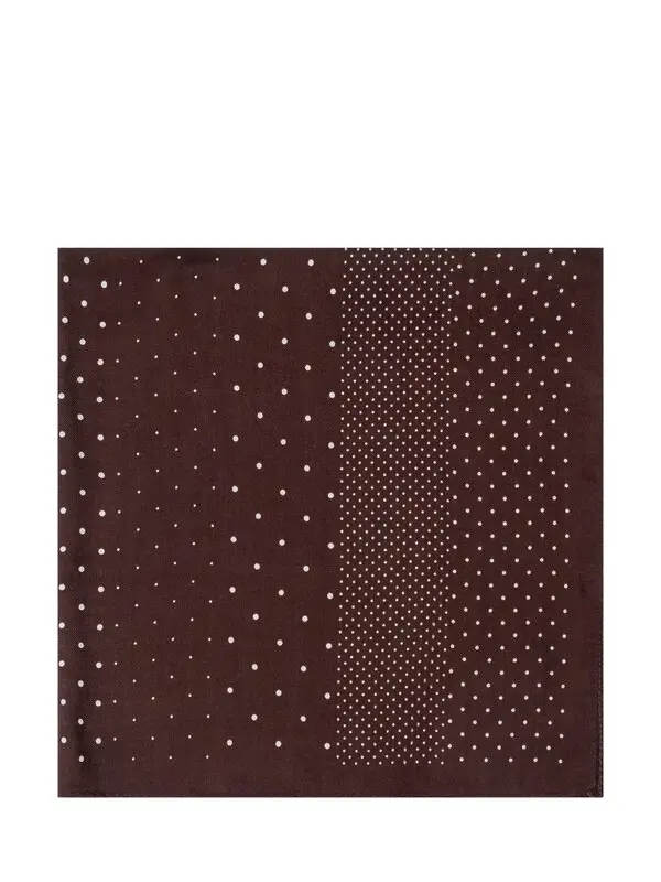 Destin Judy Carre 90x90 Silk-blend Scarf - Darkchoco