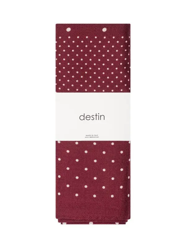 Destin Judy Carre 90x90 Silk-blend Scarf - Port