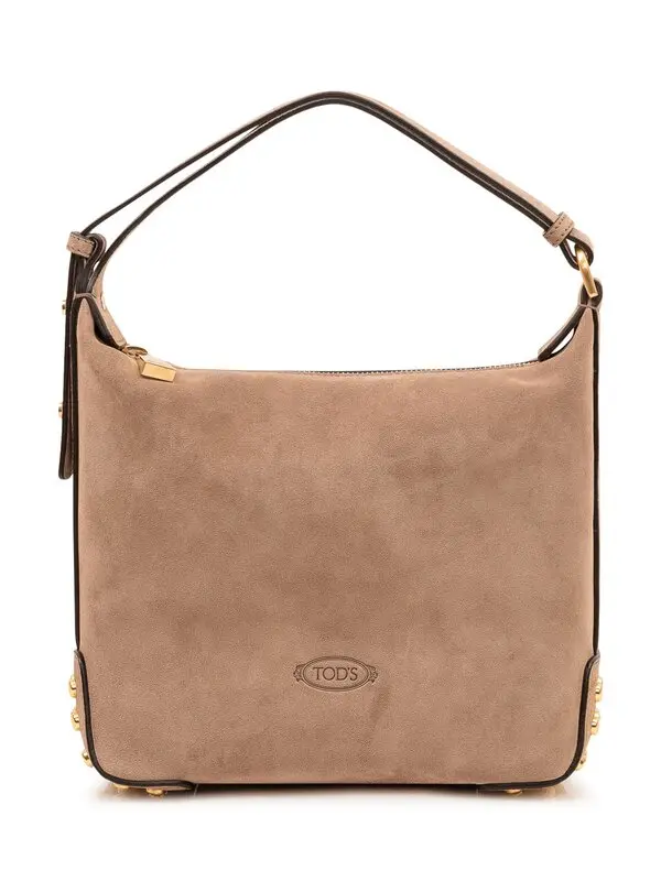 TOD'S Sacca Mini Shoulder Bag - Coca Mocha
