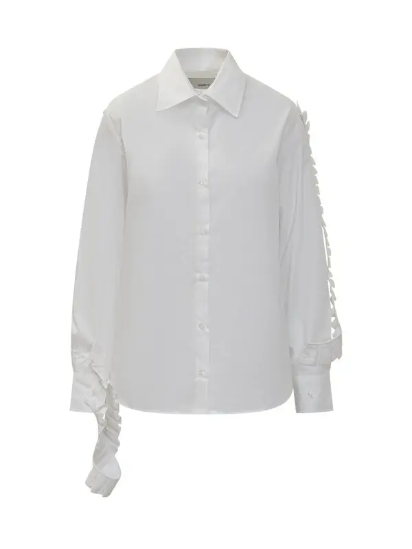 Coperni Essential Plissé Shirt - White
